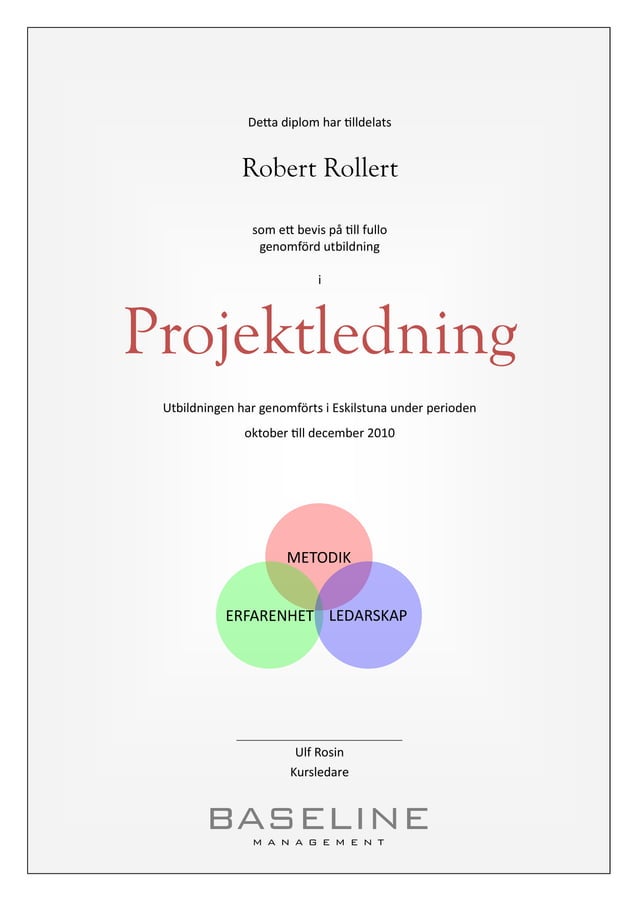 Diplom Projektledning pA4 | PDF | Business | Business and Finance
