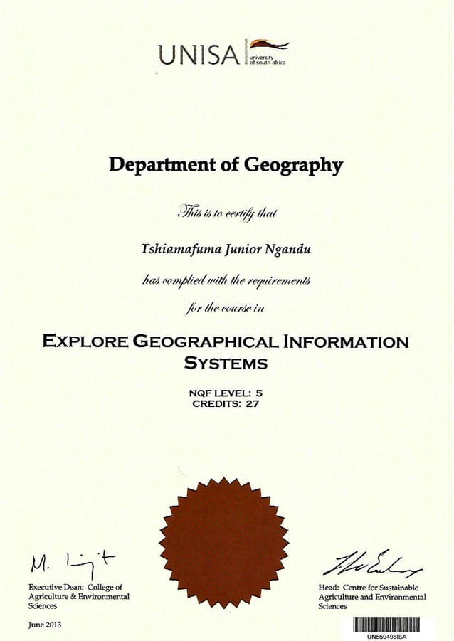 GIS certificate | PDF