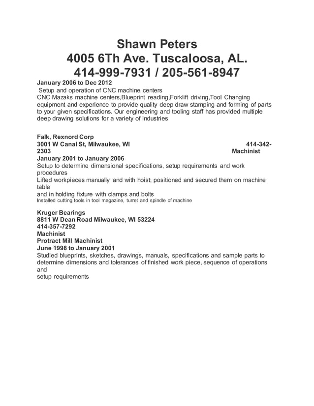 ShawnPetersResume (1) | PDF
