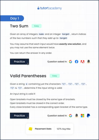60 Days DSA Challenge for interview .pdf | Programming Languages | Computing