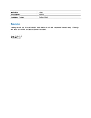 Nidhi_Mishra_Systems_Engg_Resume AS400 | DOCX