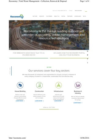 Reconomy_website | PDF