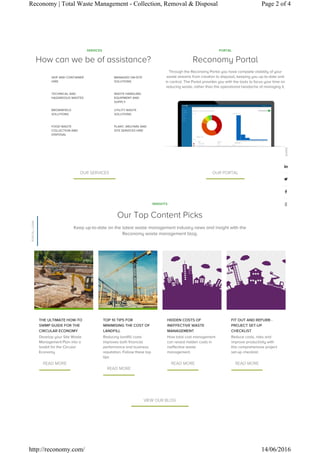 Reconomy_website | PDF