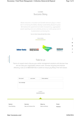 Reconomy_website | PDF