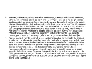 60 de lucruri pe care nu le stiai despre ciori | PPT