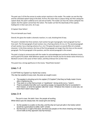 O Captain! My Captain! | DOCX