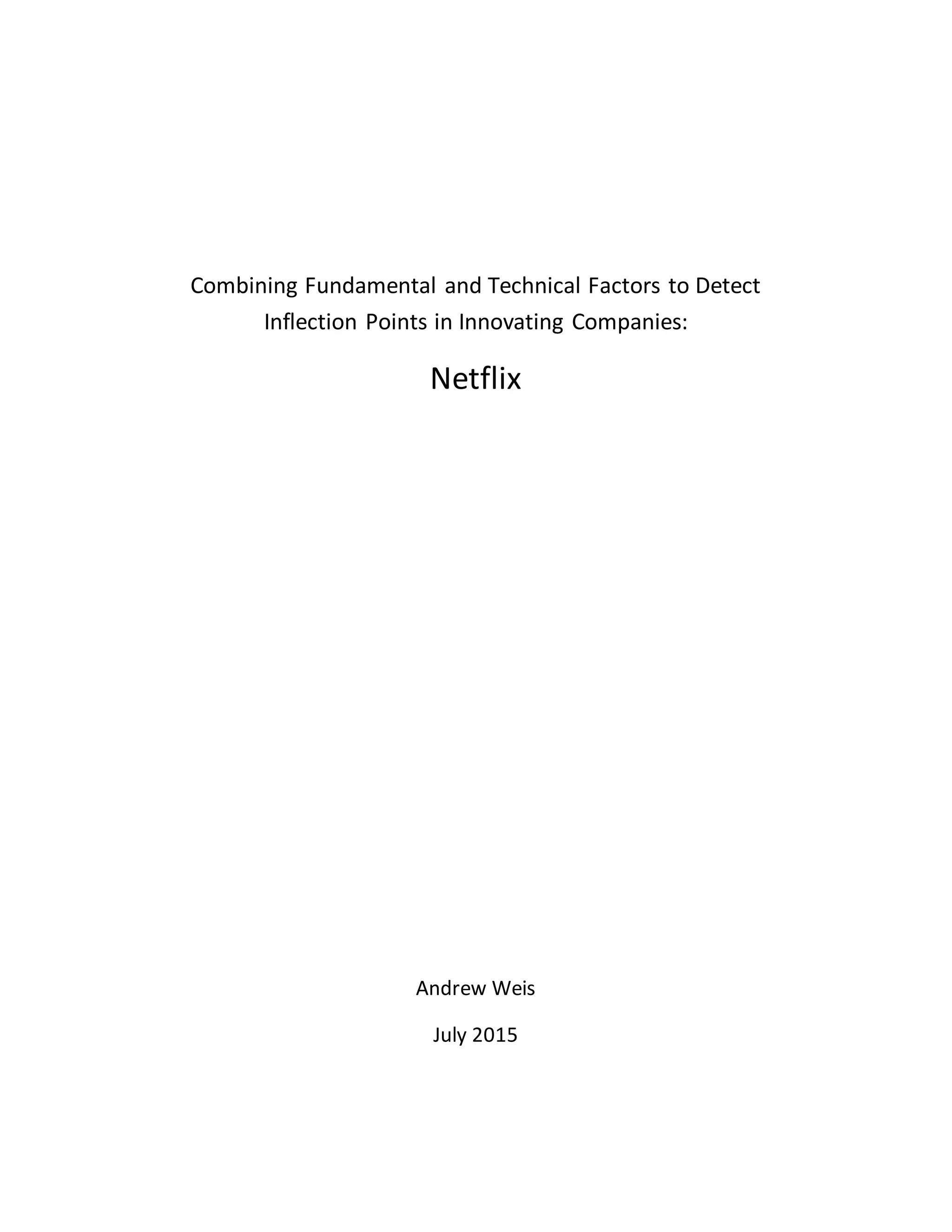 Netflix Case Study | PDF