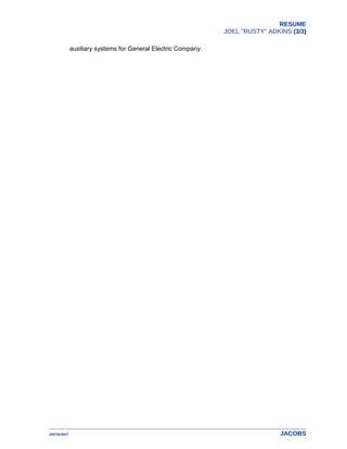 Rusty Adkins Resume | DOC | Civil Engineering Industry | Industries