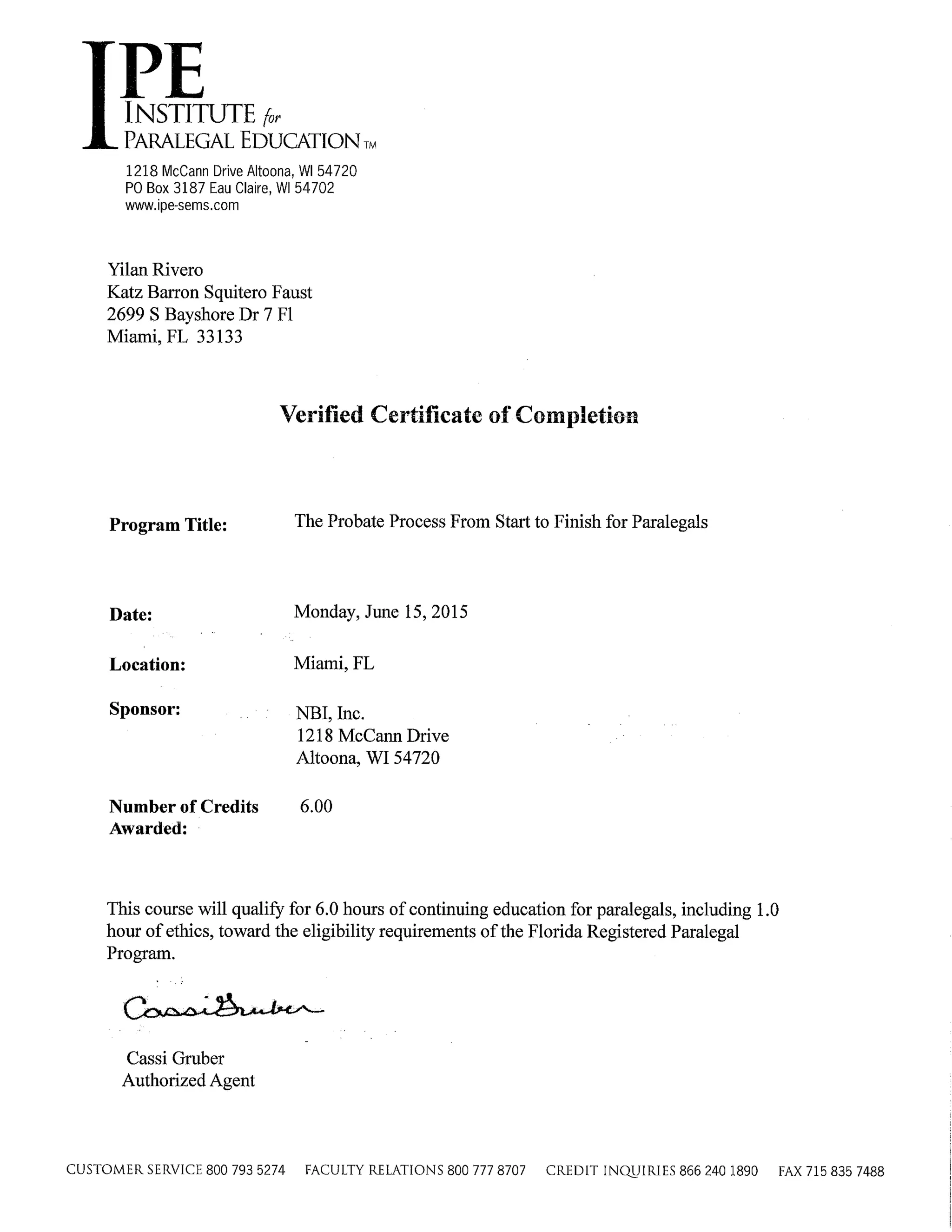 Certificate - Probate Proces from Start to Finish | PDF