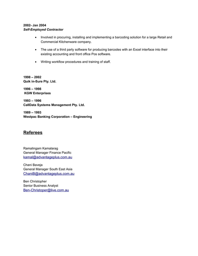 Greg Ward Resume | PDF