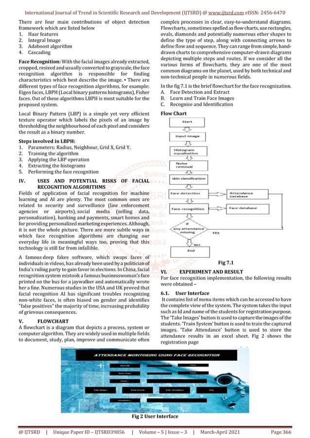 Face Recognition Based Attendance System Using Machine Learning