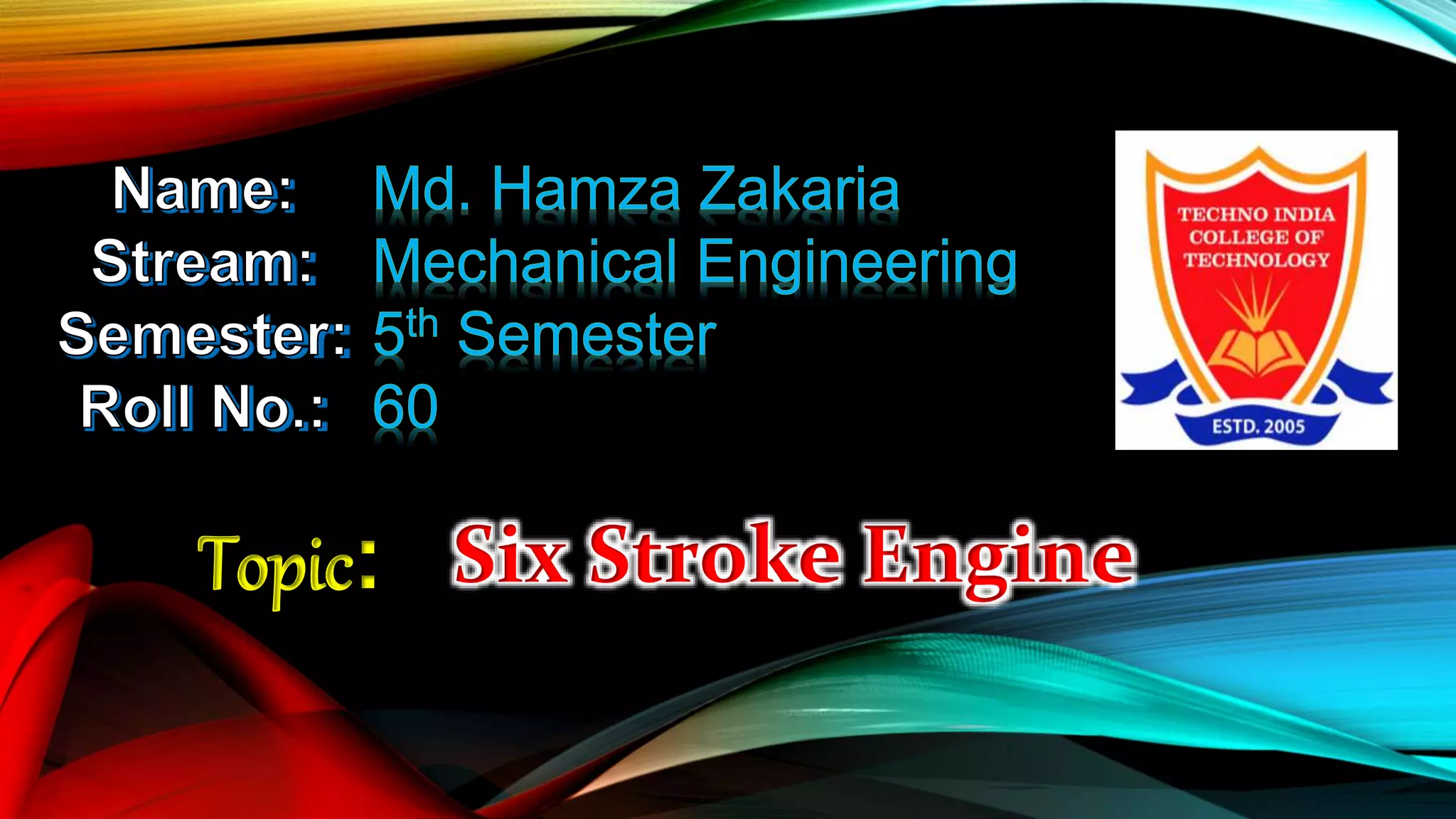 Six Stroke Engine | PPTX