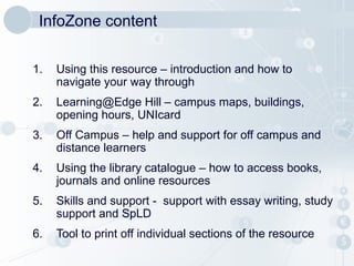 Infozone: a blended approach to developing information literacy from ...