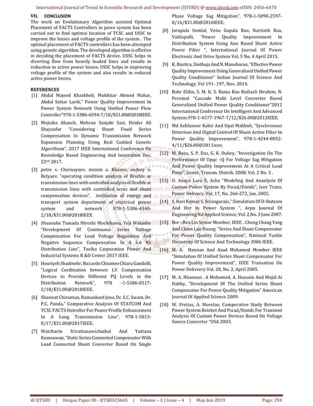 Modeling and Simulation of Unified Series Shunt Compensator for Power Quality Improvement | PDF