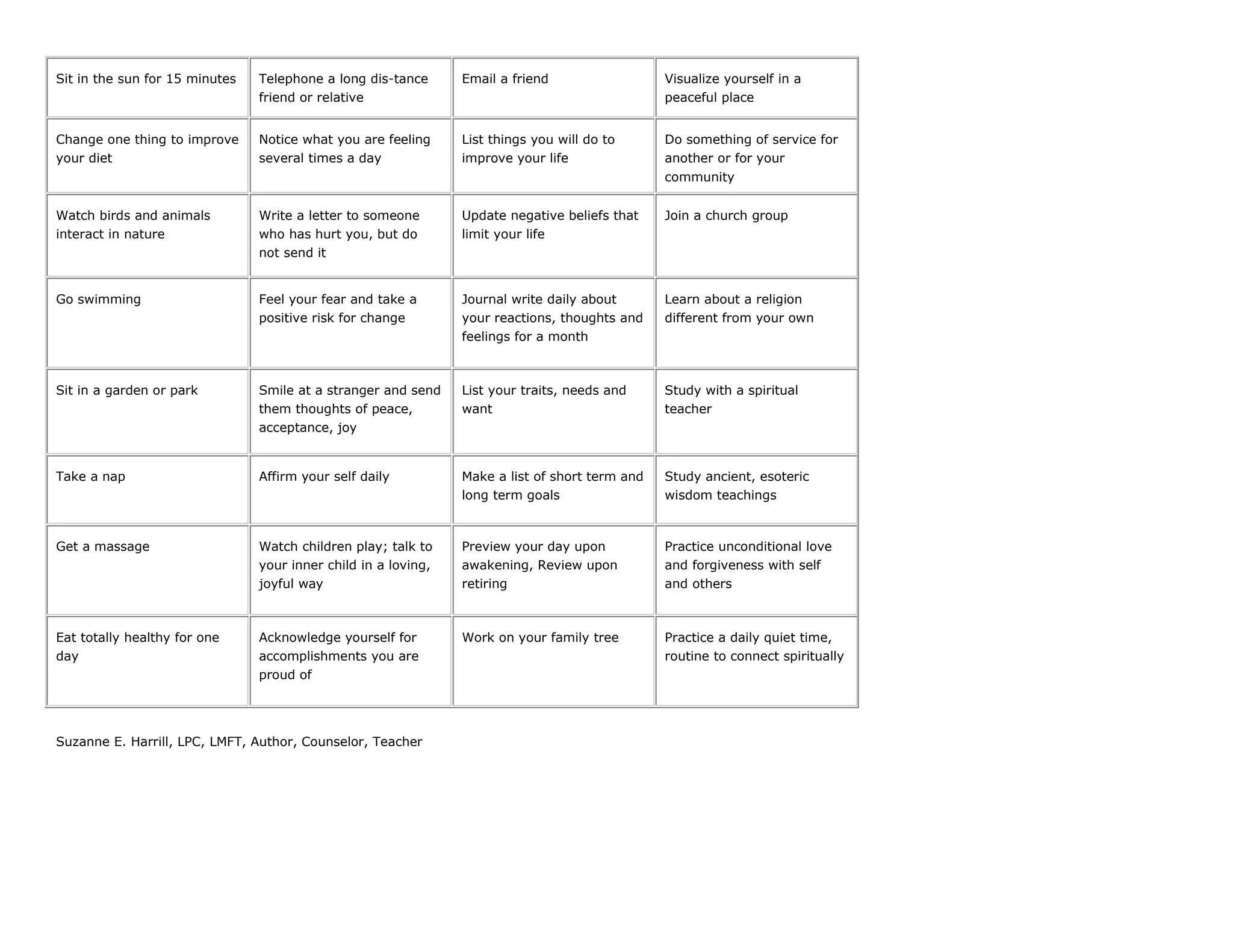 60 Self Care Tips Ppt