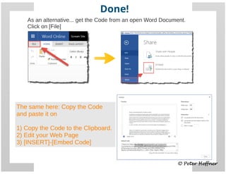SharePoint Tutorial Lesson 60#: Embed Microsoft Content | PPT