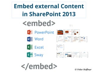 SharePoint Tutorial Lesson 60#: Embed Microsoft Content | PPT