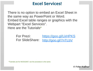 SharePoint Tutorial Lesson 60#: Embed Microsoft Content | PPT