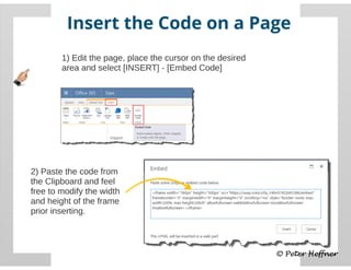 SharePoint Tutorial Lesson 60#: Embed Microsoft Content | PPT