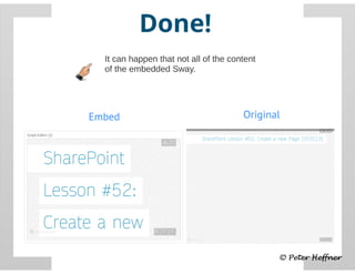 SharePoint Tutorial Lesson 60#: Embed Microsoft Content | PPT