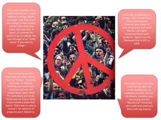 60's presentation for College | PPTX