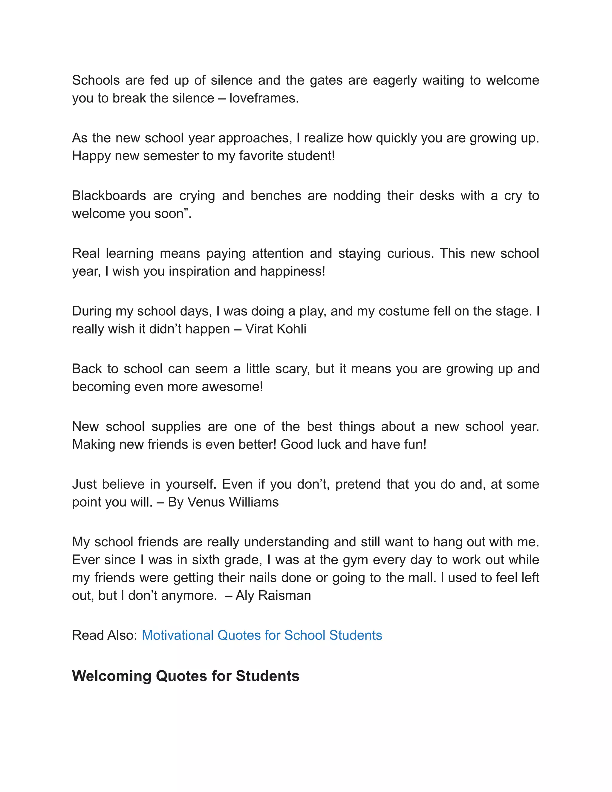 60 Unique Welcome Quotes for Students in School.pdf