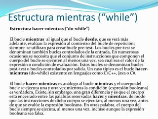 estructuras de repeticion | PPTX