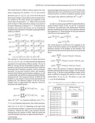 Quadrangular Bézier Patches in Modeling and Modification of the Curvilinear Boundary Surface in ...