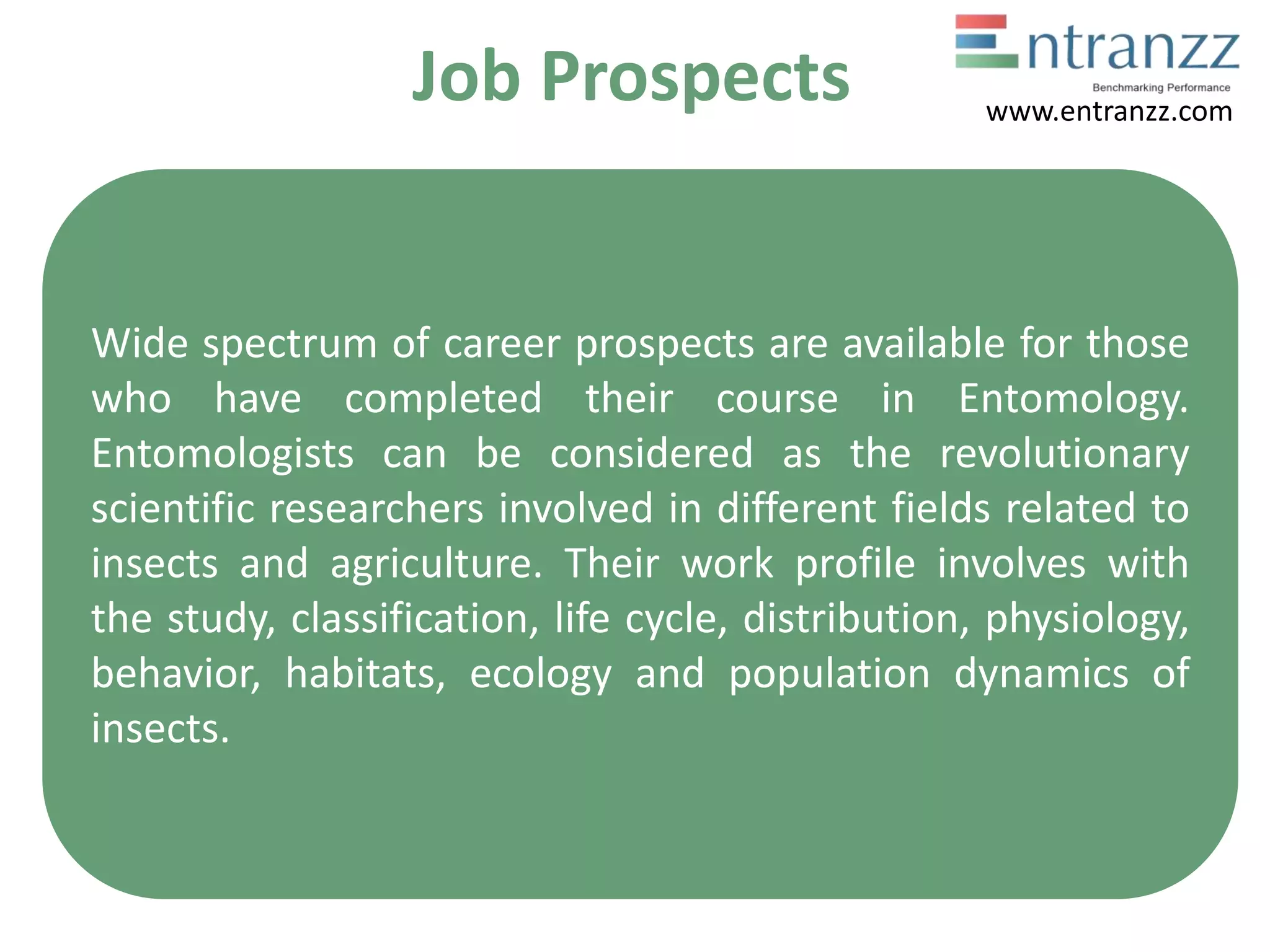 61.careers in entomology | PPTX