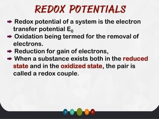 Biological oxidation Bioenergetics and general concepts (part - I) | PDF