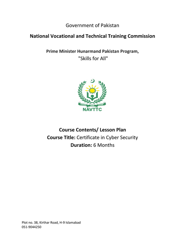 cyber-security course outline | PDF