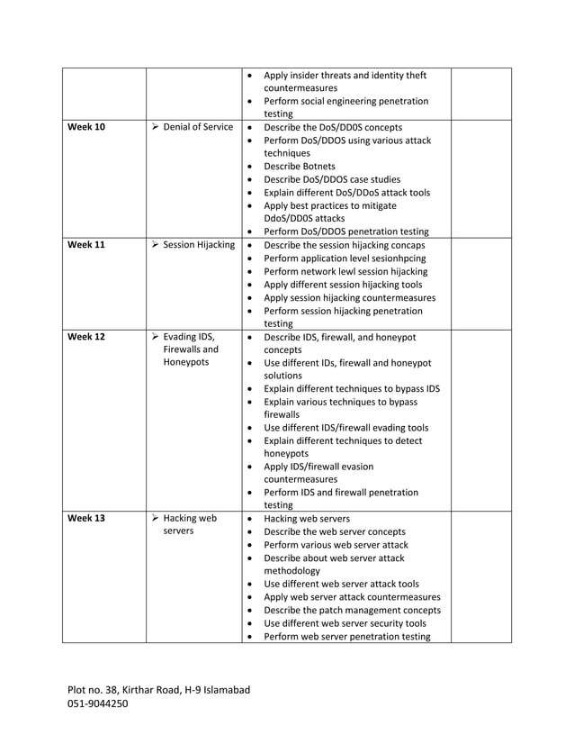 cyber-security course outline | PDF