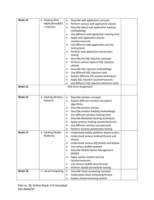 cyber-security course outline | PDF