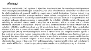 Conditional mixture model and its application for regression model | PPT