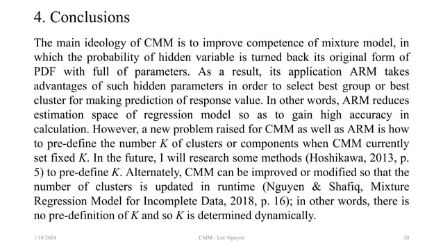 Conditional mixture model and its application for regression model | PPT