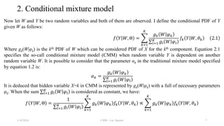 Conditional mixture model and its application for regression model | PPT