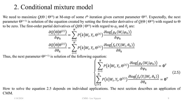 Conditional mixture model and its application for regression model | PPT