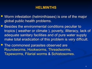 Pharmacolgical aspects of Helminthiases. | PPT