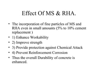 61. SUPER POZZOLANS RICE HUSK ASH & MICROSILICA.ppt