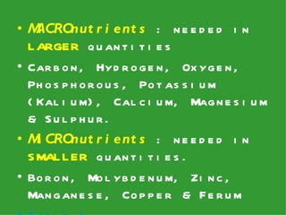 6[1].9 macro & micronutrients in plants | PPT