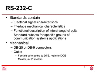 rs 232 compariosion with rs422 and rs485 standerds | PPT