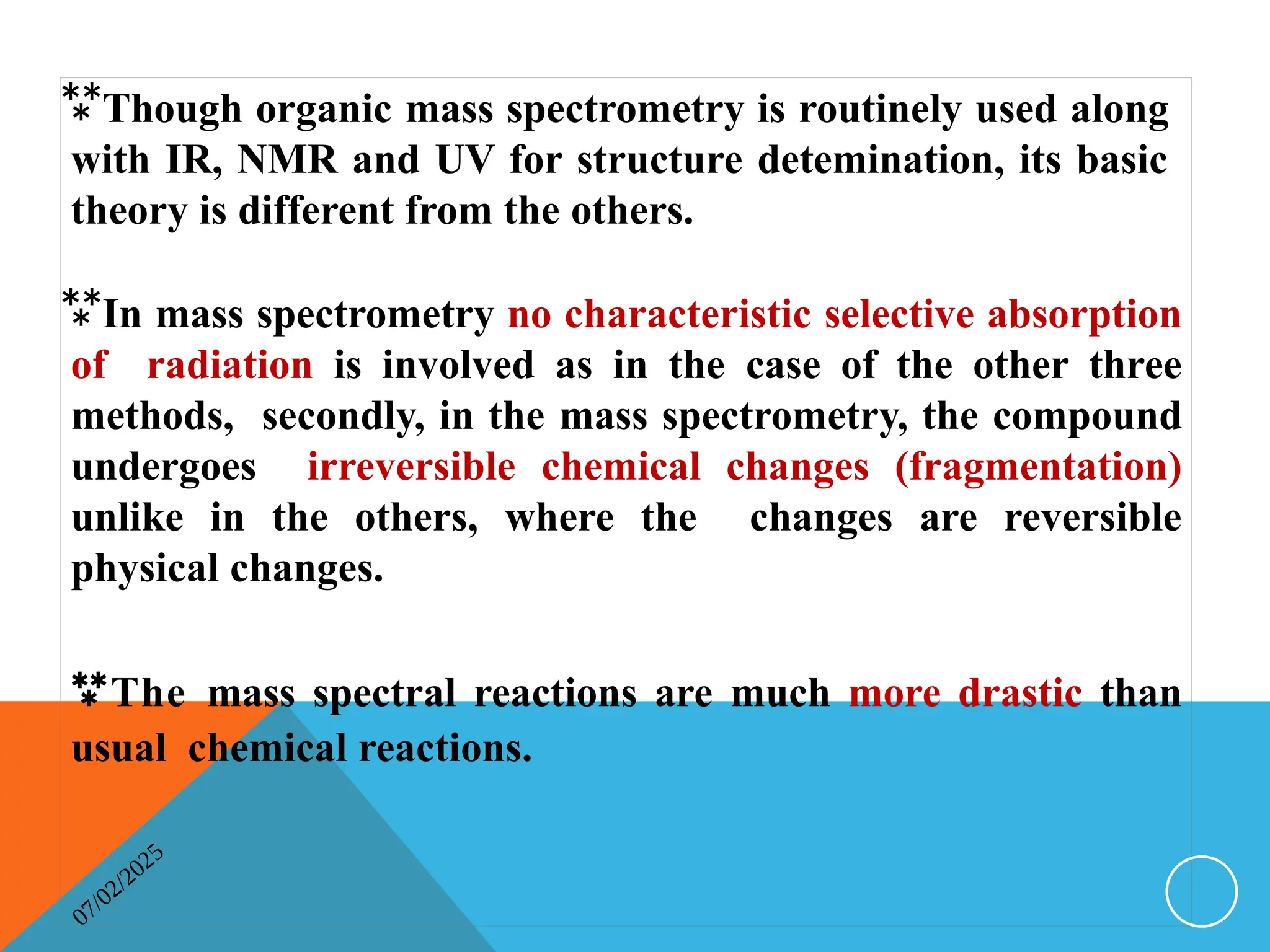 61 - Principle and types of ions in mass spectroscopy.pptx