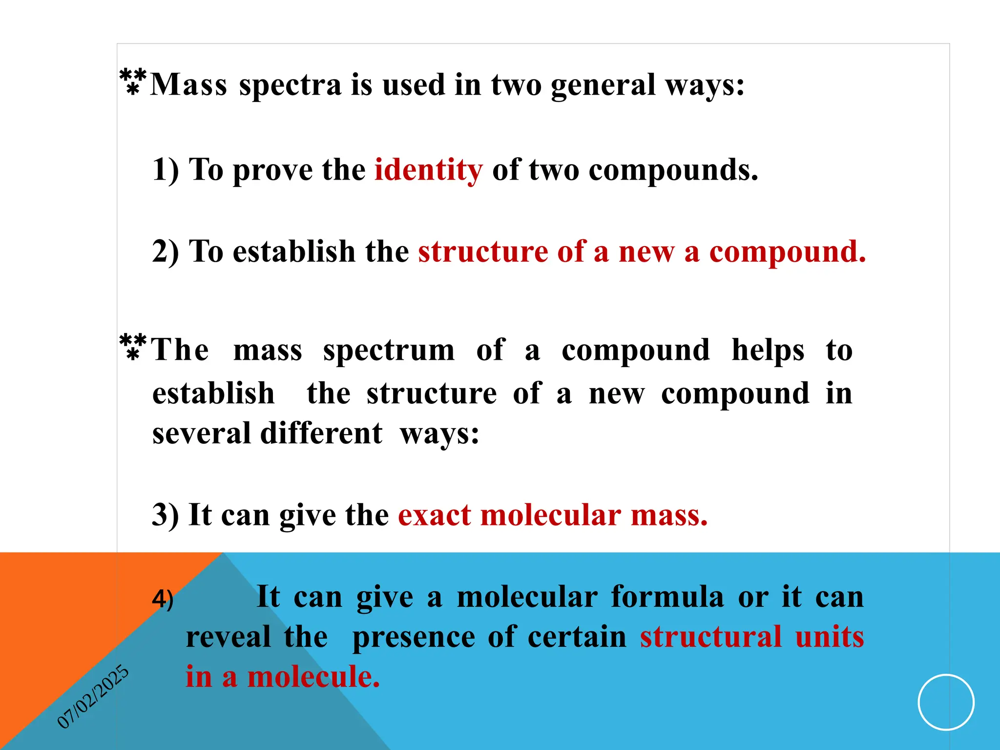 61 - Principle and types of ions in mass spectroscopy.pptx