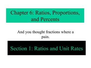 6.1 Ratios And Unit Rates | PPT