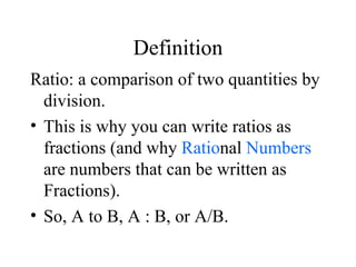 6.1 Ratios And Unit Rates | PPT