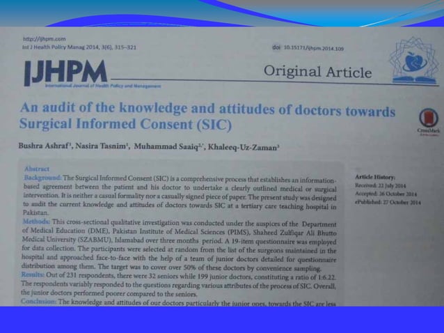 Surgical informed consent Conference Presentation | PPT