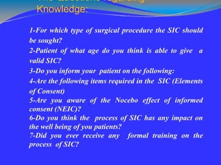 Surgical informed consent Conference Presentation | PPT