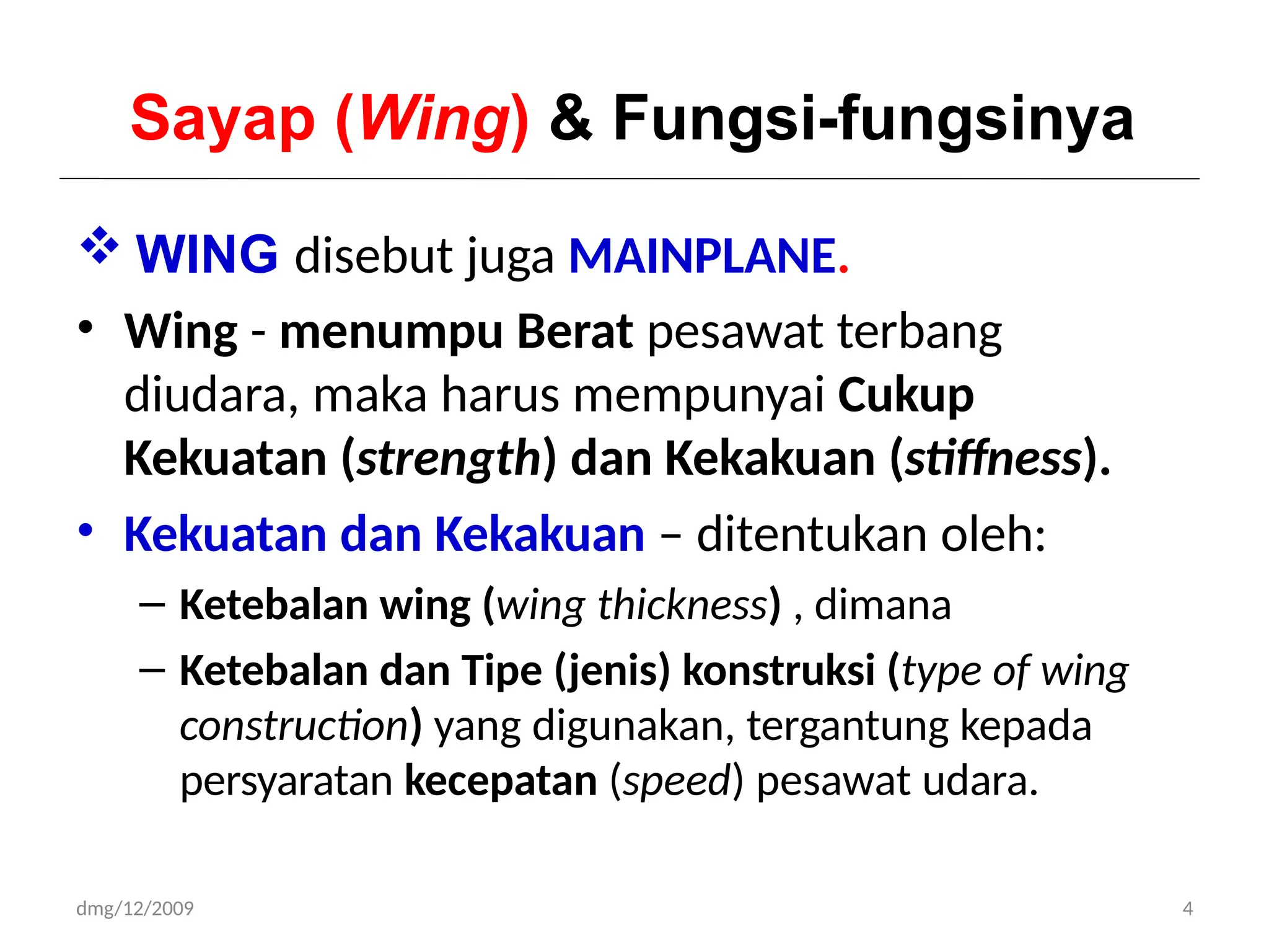 Struktur sayap pesawat udara (Aircraft Wing Structure).pptx