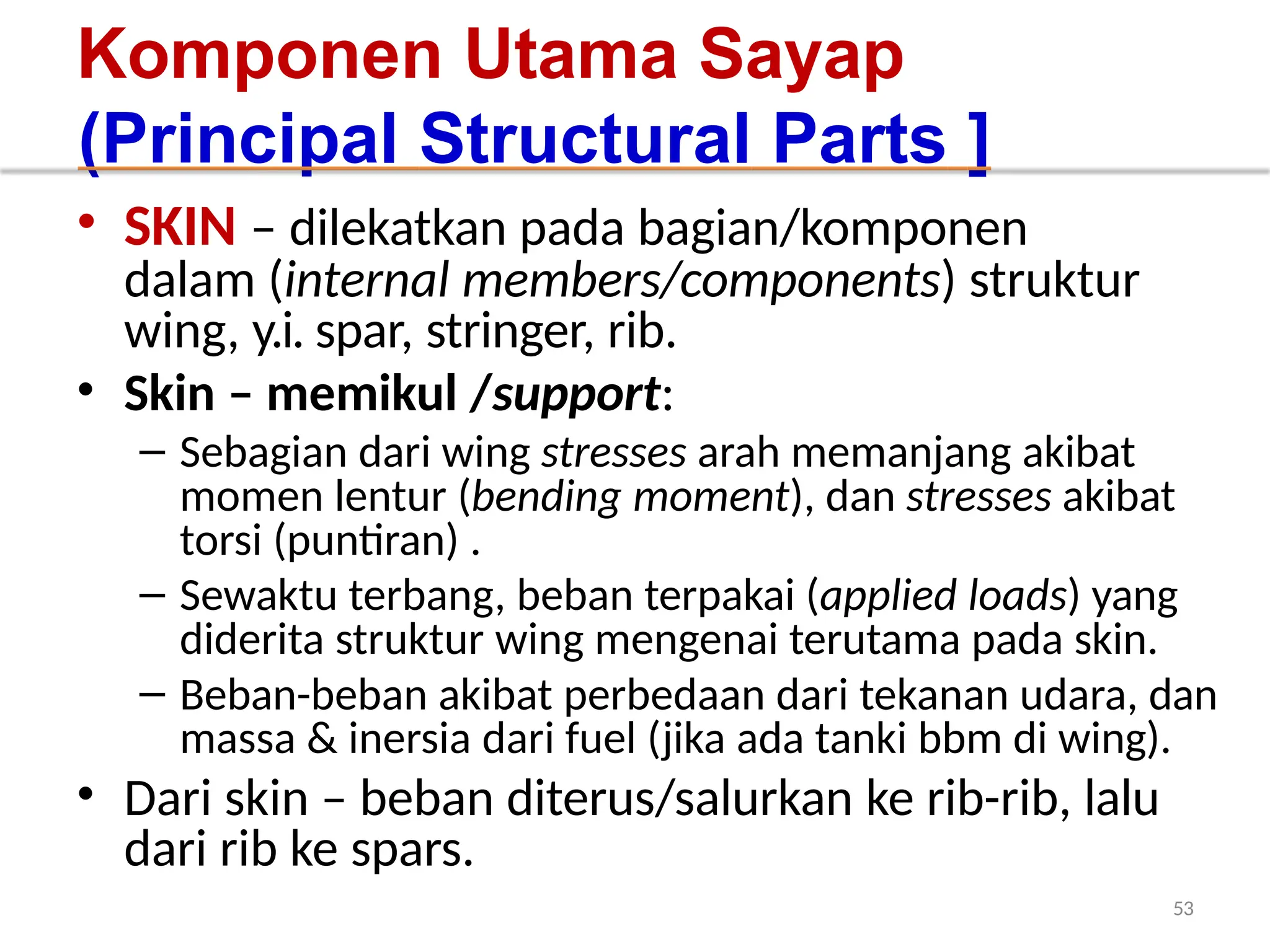 Struktur sayap pesawat udara (Aircraft Wing Structure).pptx