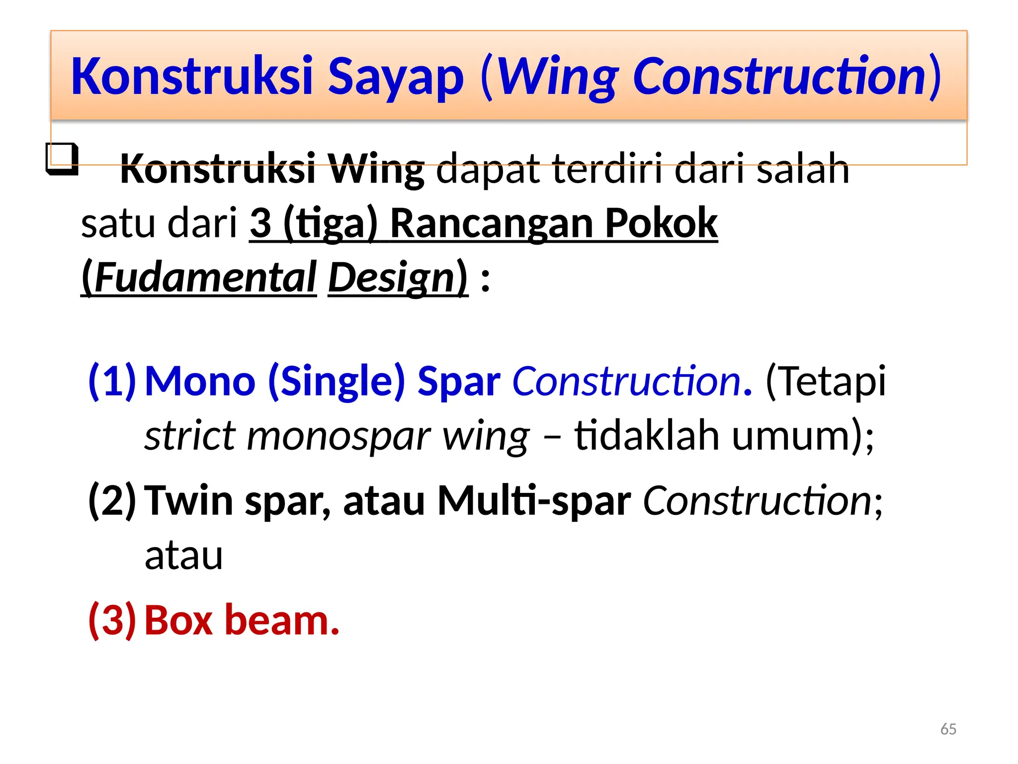 Struktur sayap pesawat udara (Aircraft Wing Structure).pptx